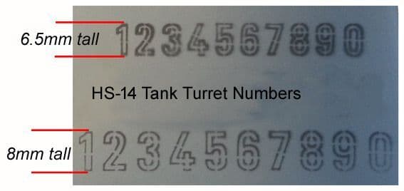 HS14 Tank Turret Numbers